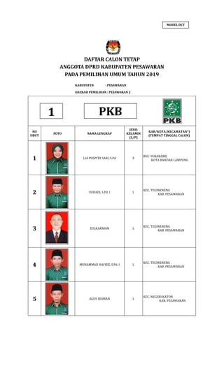 DCT PILEG PKB | PDF