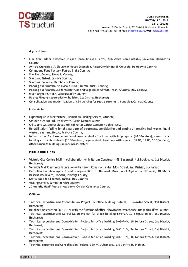 DCTS - Selection of projects | PDF | Civil Engineering Industry ...