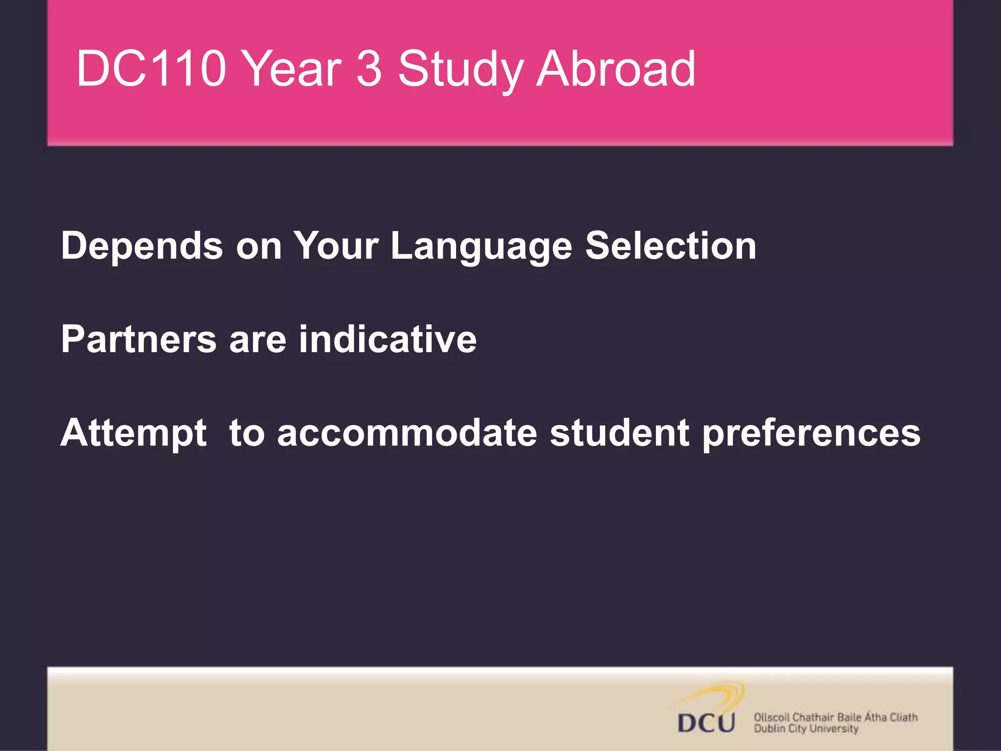 Dcu Business Studies International | PPTX