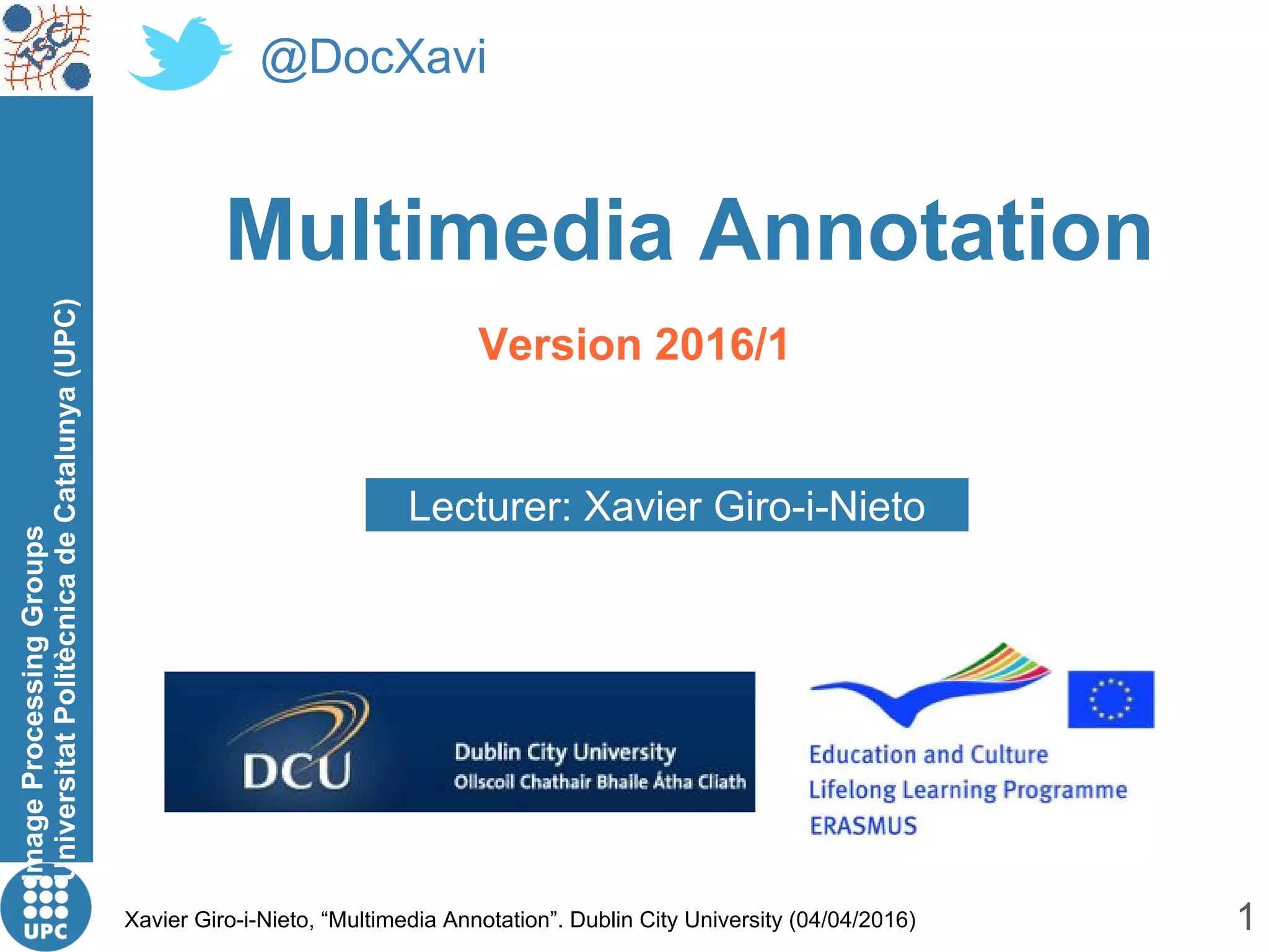 Multimedia annotation (DCU 2016) | PDF