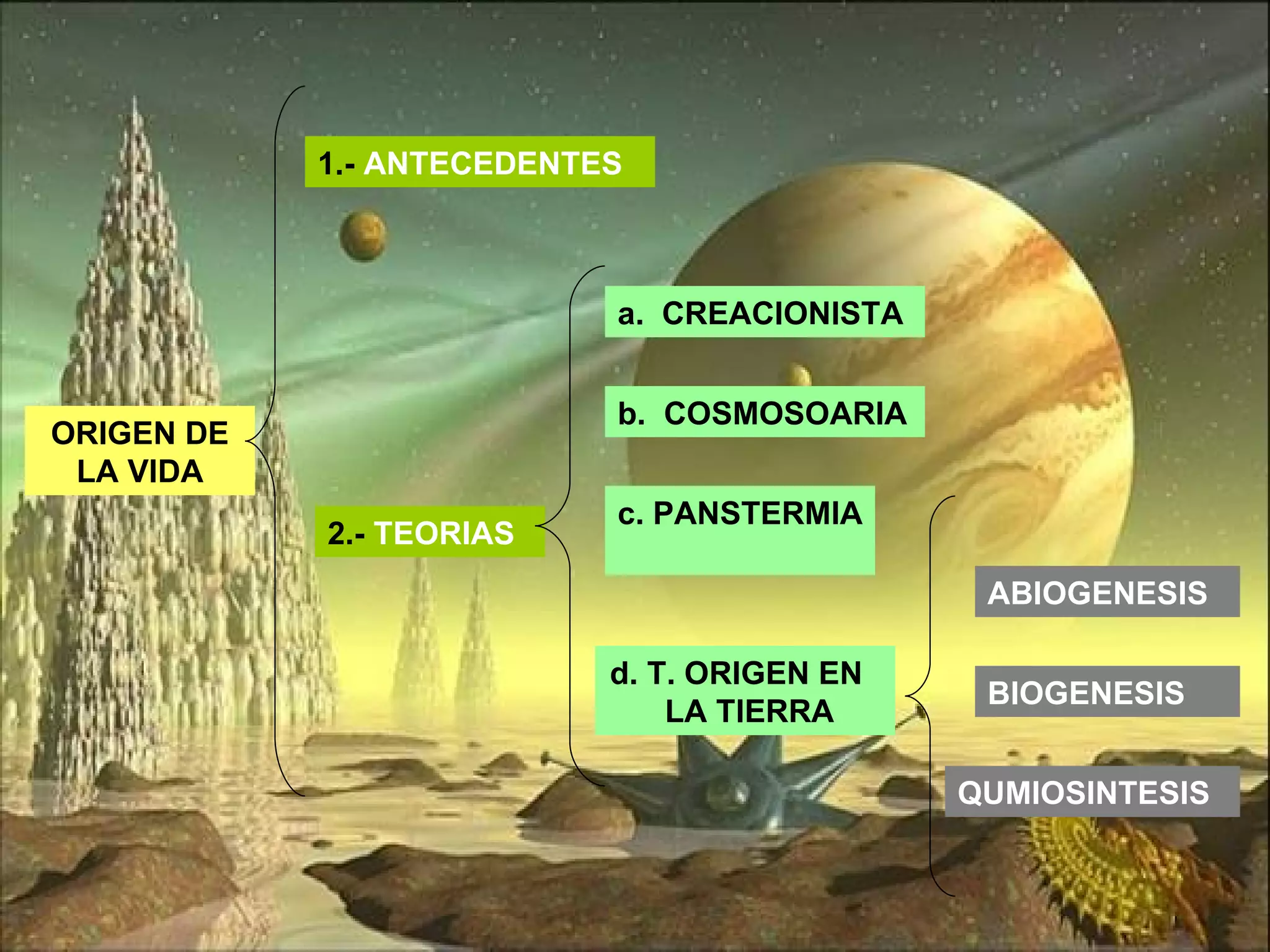 ORIGEN Y EVOLUCION DE LA VIDA EN NUESTRO PLANETA | PPT | Biological ...