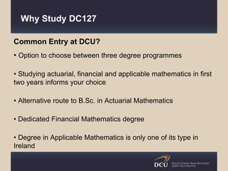 DCU School of Mathematical Sciences | PPT