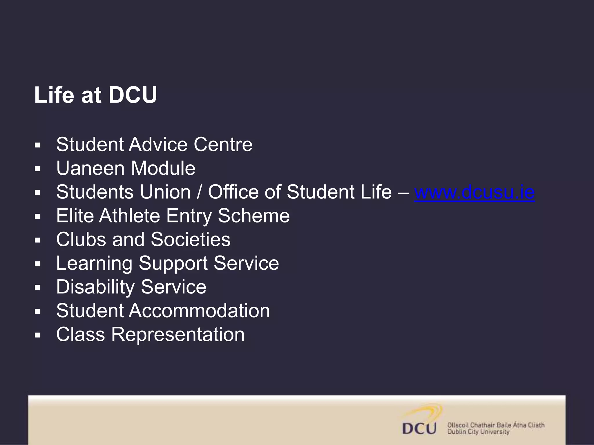 DCU Science Education Presentation | PPT