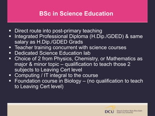 DCU Science Education Presentation | PPTX