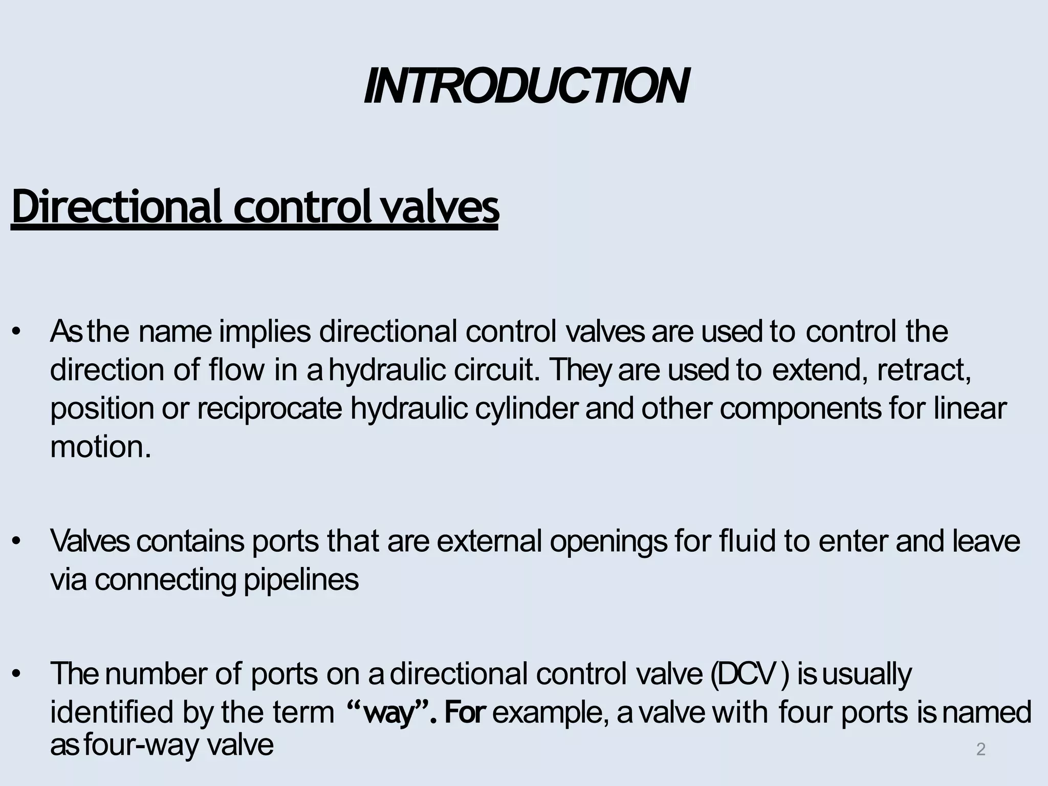 DIRECTION CONTROL VALVE | PPTX