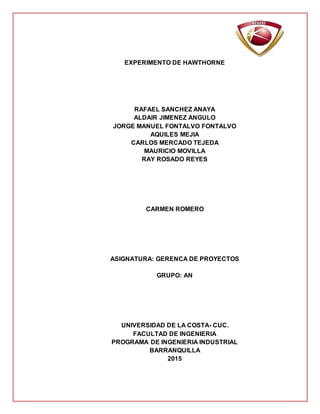 Experimento de-hawthorne (1) | DOCX