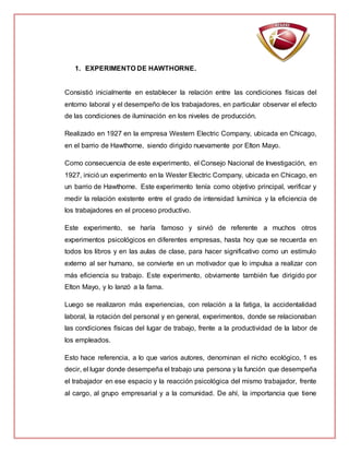 Experimento de-hawthorne (1) | DOCX