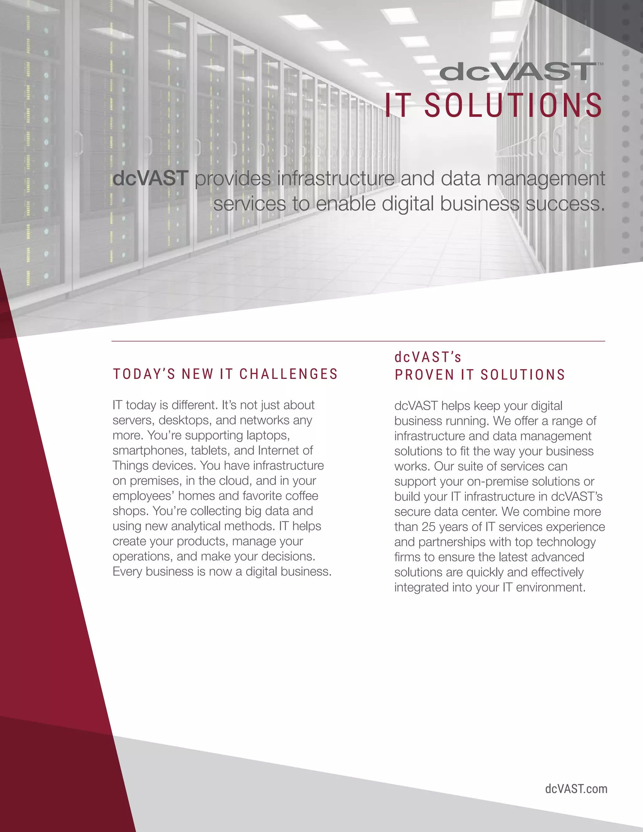 dcVAST Solutions Flyer | PDF | Free Download