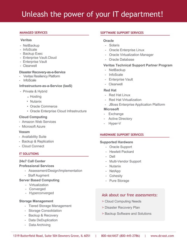 All dcVAST Services | PDF