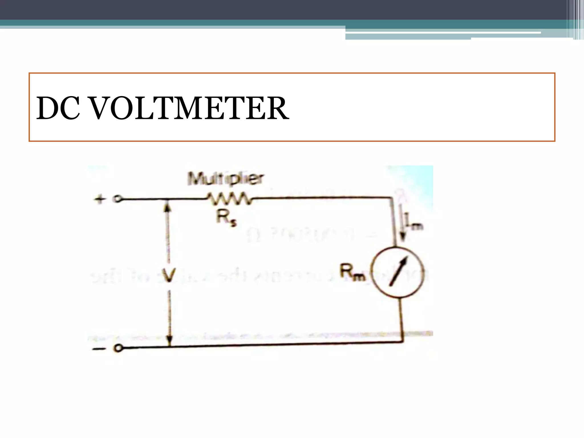 Dc voltmeter | PPTX