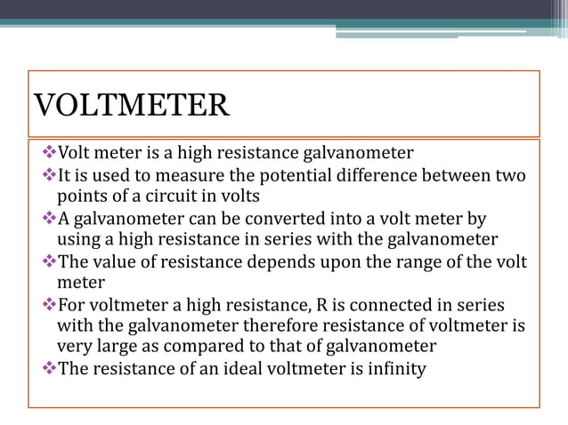 Dc voltmeter | PPTX