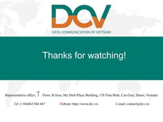 DCV presentation | PPTX