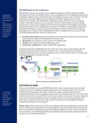 How the IBM Platform LSF Architecture Accelerates Technical Computing | PDF