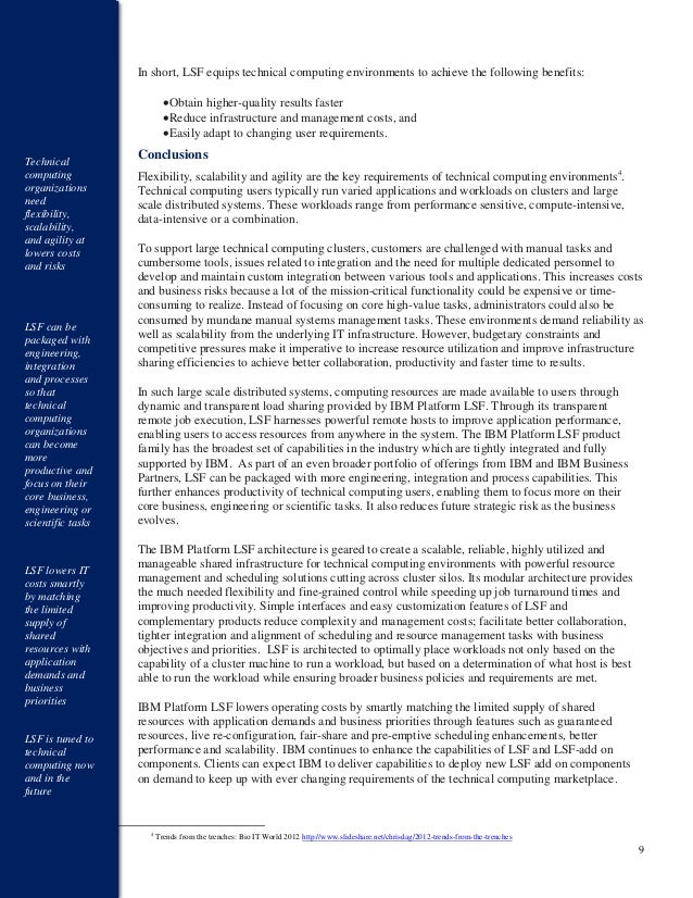 How The Ibm Platform Lsf Architecture Accelerates Technical Computing