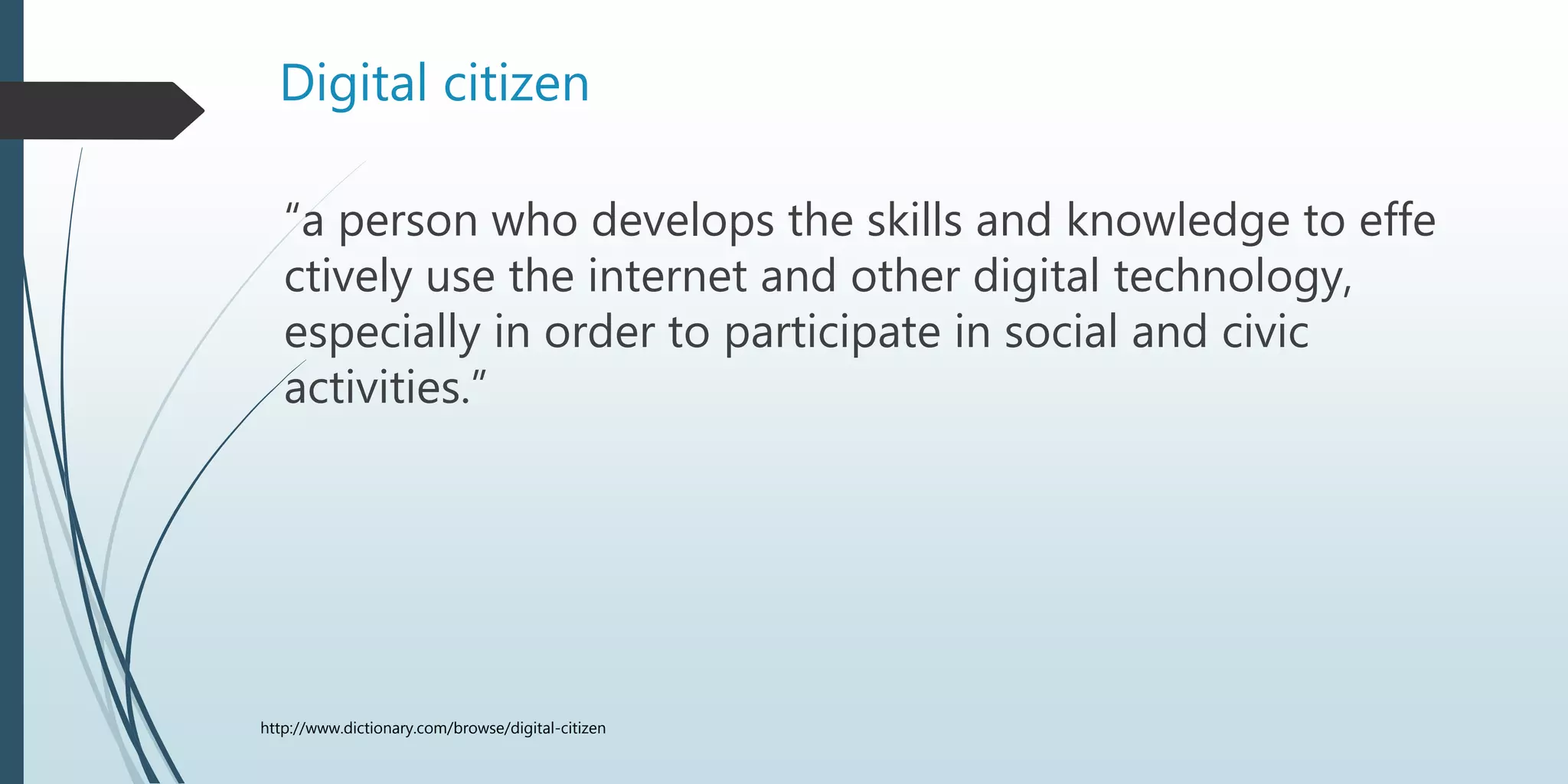 The 9 Elements of Digital Citizenship | PPTX