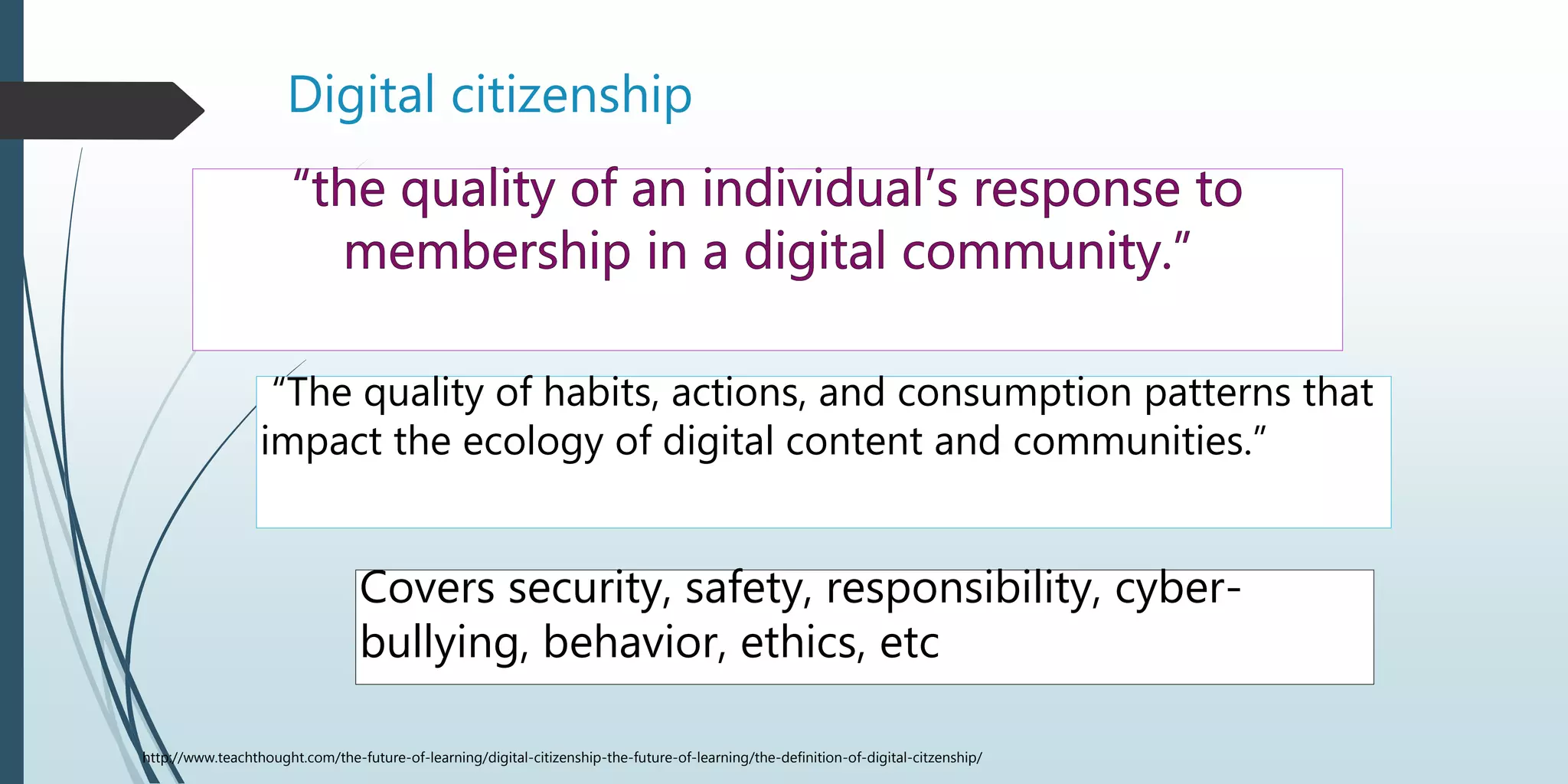 The 9 Elements of Digital Citizenship | PPTX