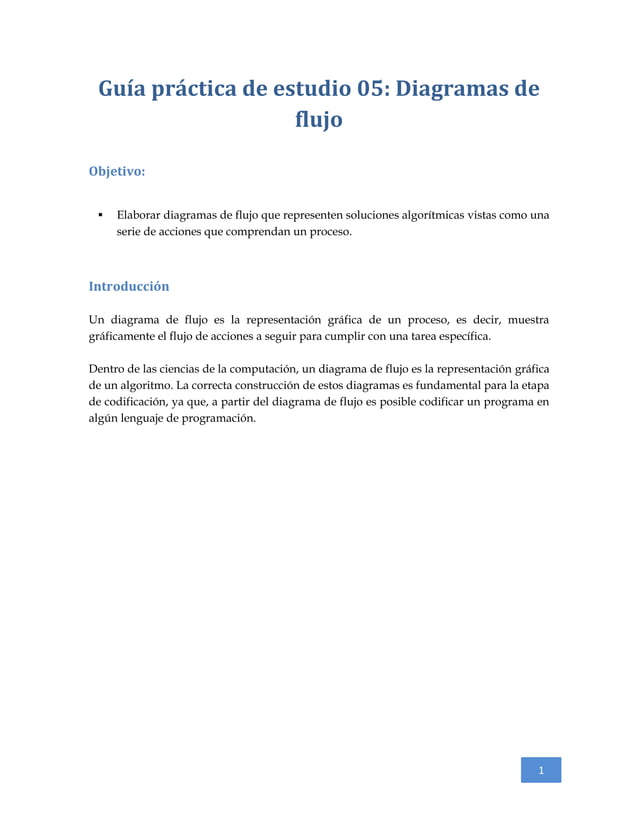 Guía Práctica De Diagramas De Flujo Pdf 