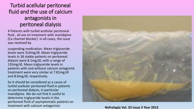 Differential Diagnosis of Cloudy effluent in Peritoneal Dialysis | PDF