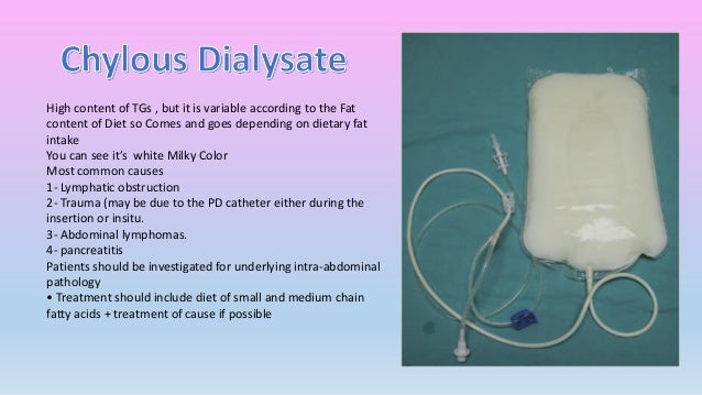 Differential Diagnosis of Cloudy effluent in Peritoneal Dialysis