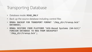 Oracle 12c New Features_RMAN_slides | PDF