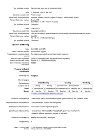 2-Europass-CV-E | PDF