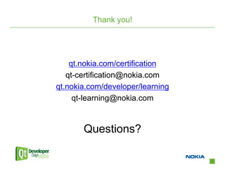 Discover Qt Learning and Certification | PPT
