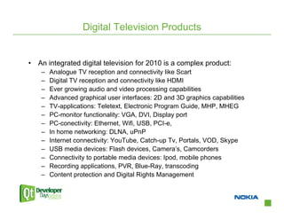 Qt Experiences on NXP's Connetcted TV Platforms | PDF
