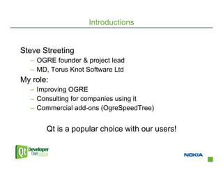 OGRE: Qt & OGRE for Multimedia Creation | PDF