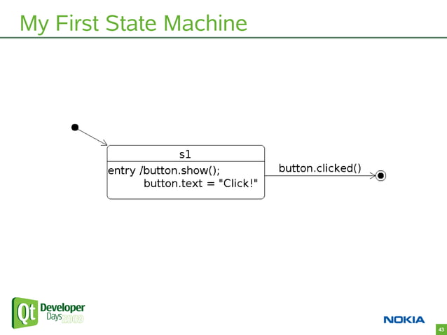 Qt State Machine Framework | PPT