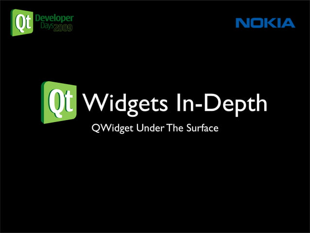 Qt Widget In-Depth | PPT