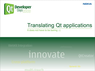 Translating Qt Applications | PDF | Computer Software and Applications | Computing