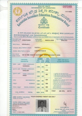 10th Certificate