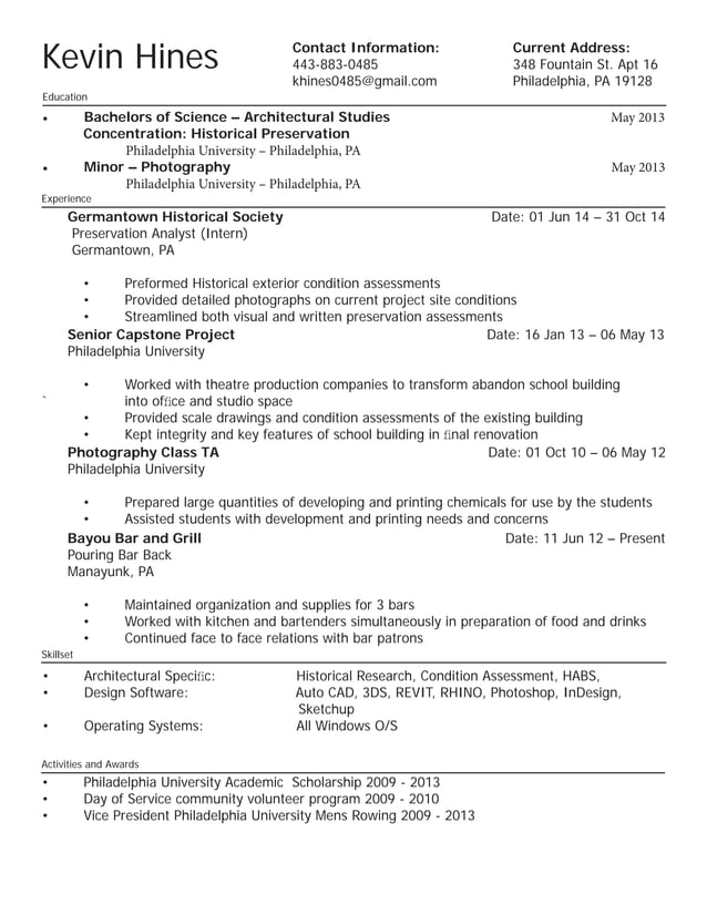 kevin hines resume | PDF