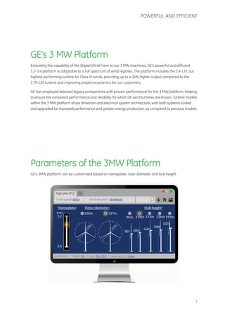 GEA32208 GEs 3MW Platform_Brochure_R6 | PDF
