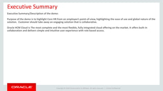 Oracle Fusion - Core HR - Employee Experience | PPTX