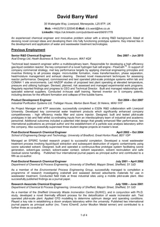 DavidWardCV5.8 | PDF