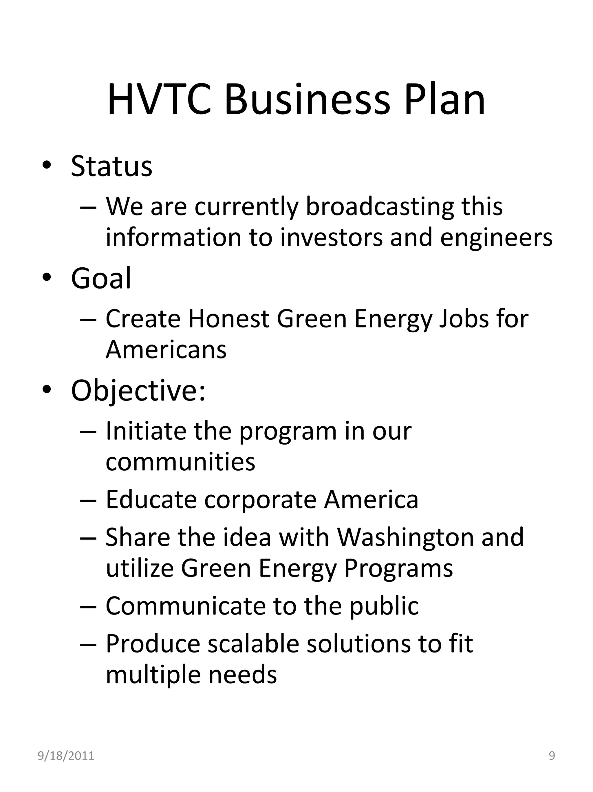 HVTC Presentation final | PDF | Home Improvement | Home & Garden