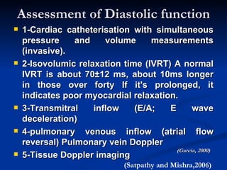 Diastolic Dysfunction | PPT