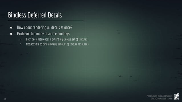 Bindless Deferred Decals in The Surge 2 | PDF