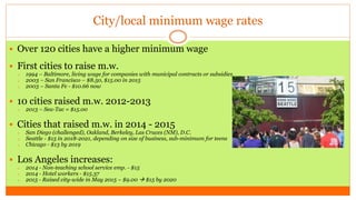 Minimum Wage Presentation Policy Conference | PPTX