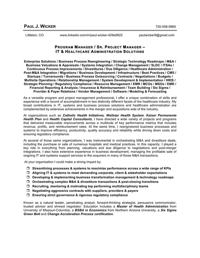 Wicker, Paul EXPANDED RESUME | PDF