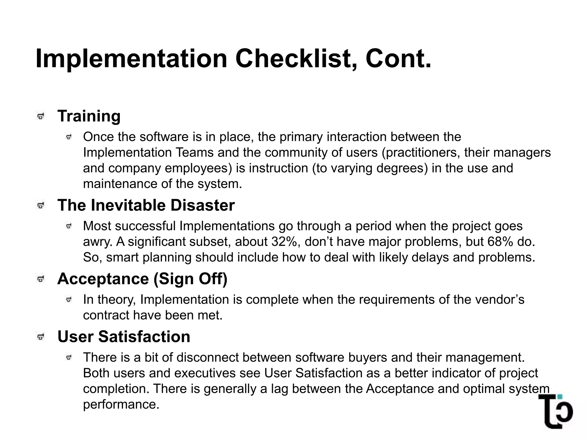 Implementation Checklist | PPTX