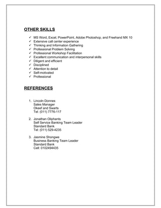 Curriculum_Vitae-Kamohelo Shomang | DOC