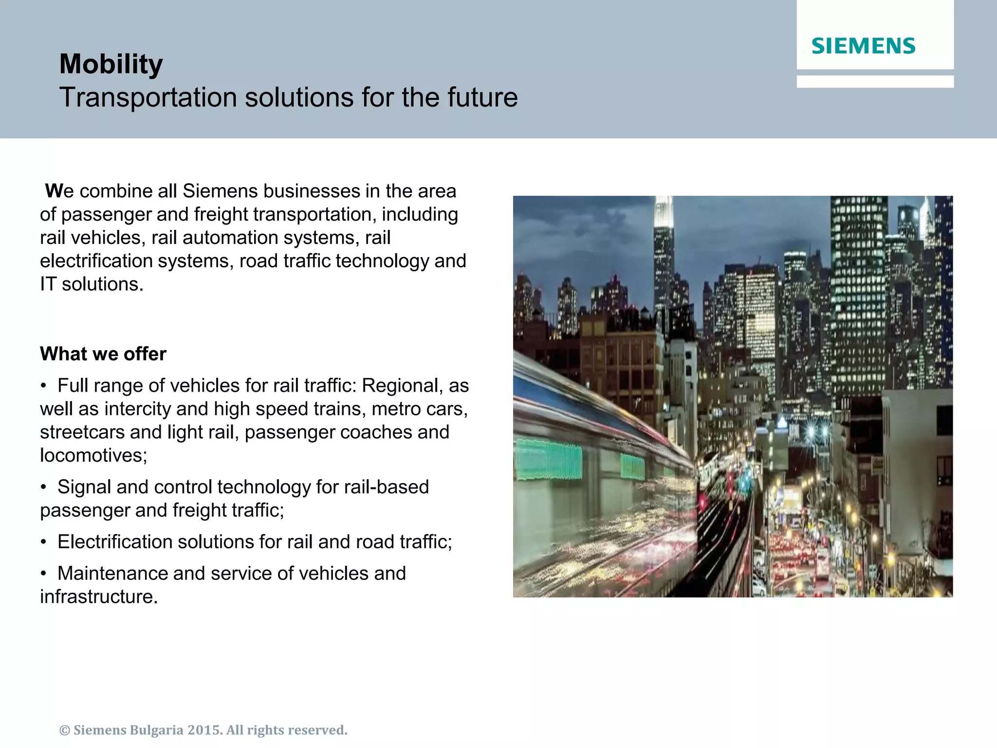 Siemens_BG_presentation_2015 | PPT