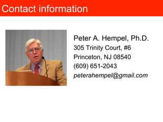 Peter Hempel-experience presentation-2015 | PDF