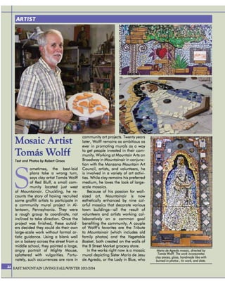 Mosaic Artist Tomás Wolff | PDF