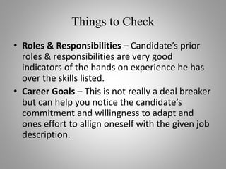 Reviewing a cv | PPTX