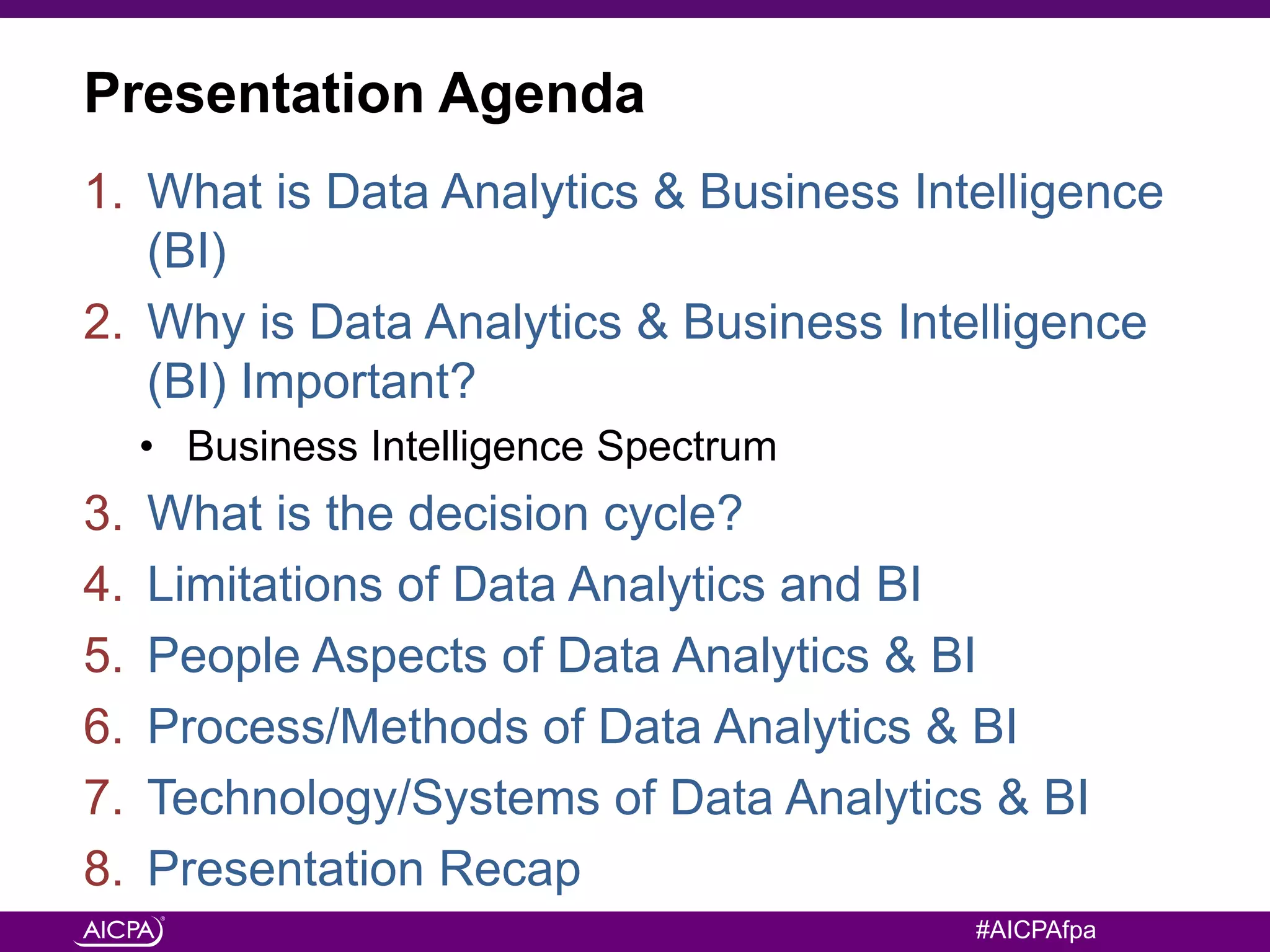 Data Analytics and Business Intelligence | PPTX