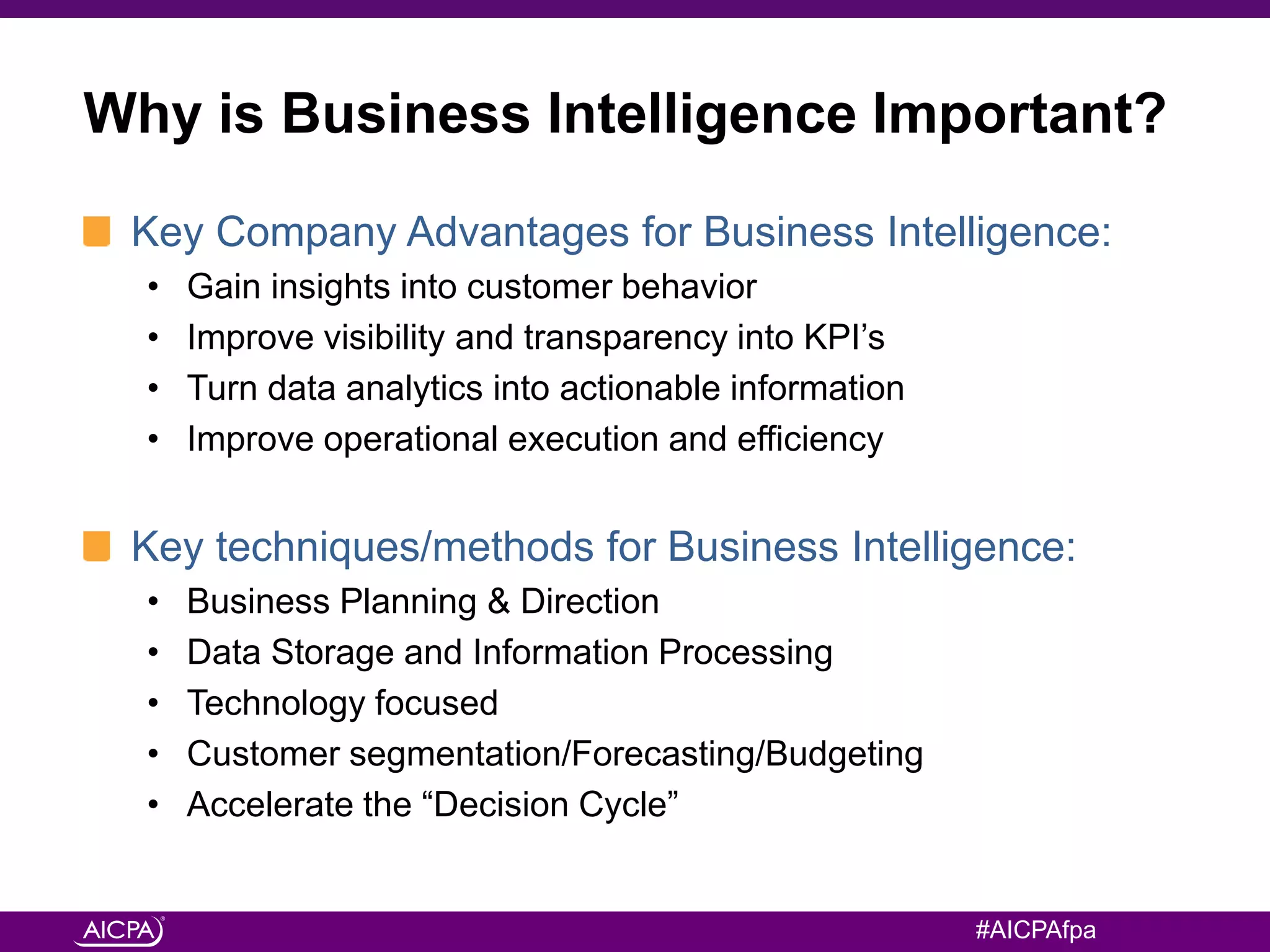 Data Analytics and Business Intelligence | PPTX