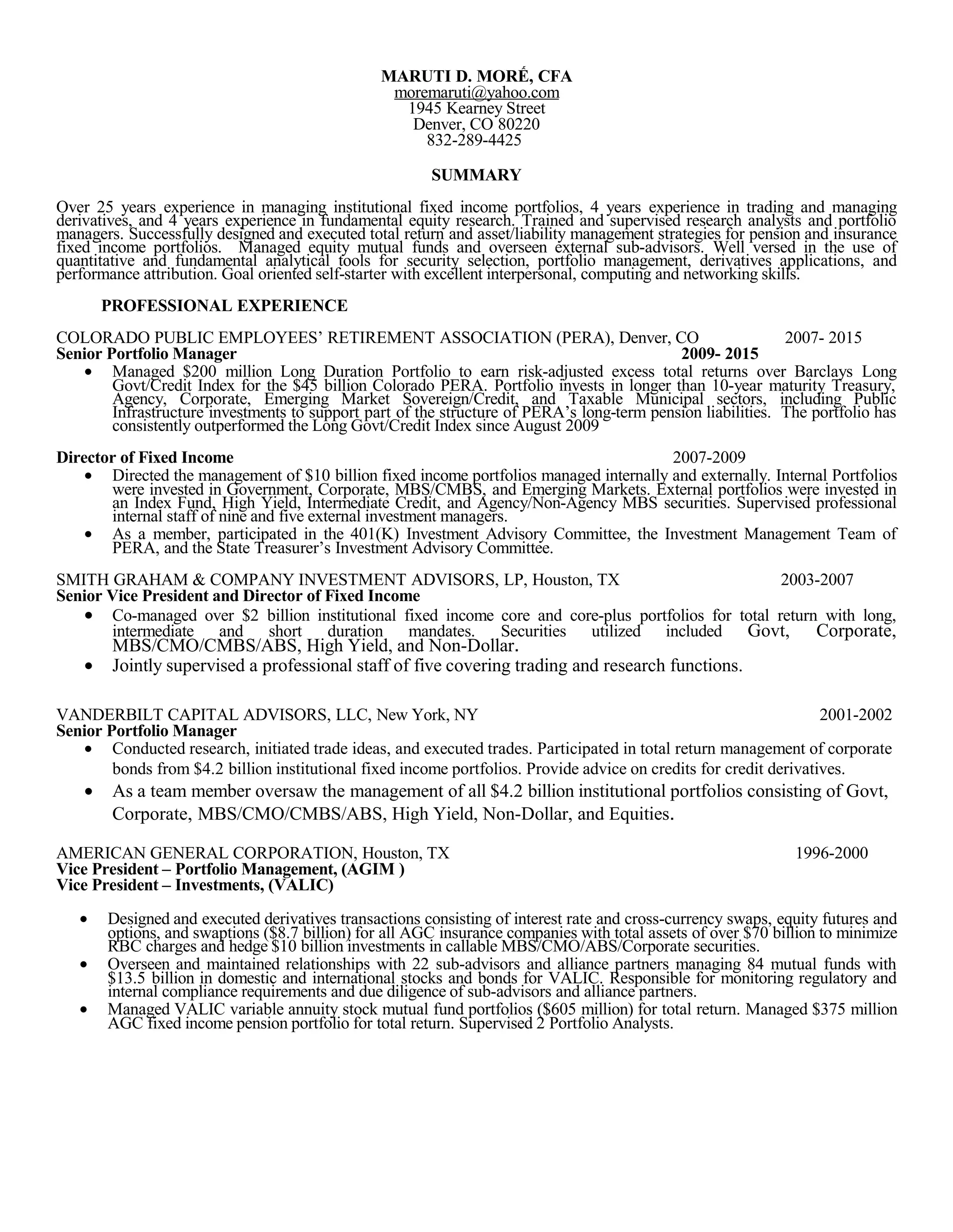 Maruti's Resume | DOC